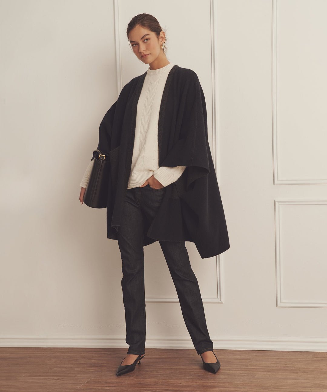 Super Luxe Cashmere Double Faced Poncho – NAADAM