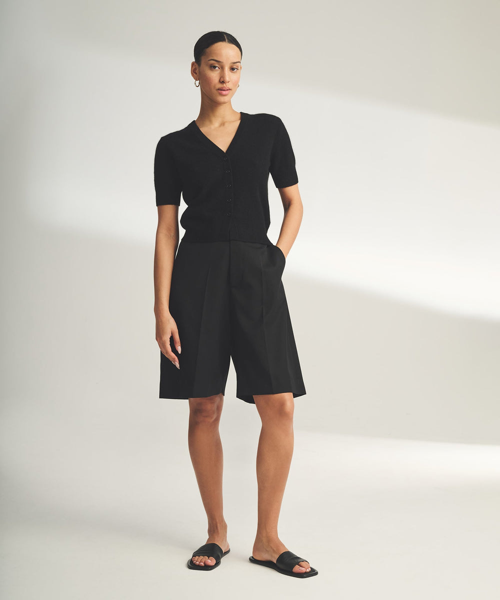 Lightweight Cashmere Short Sleeve Cardigan – NAADAM