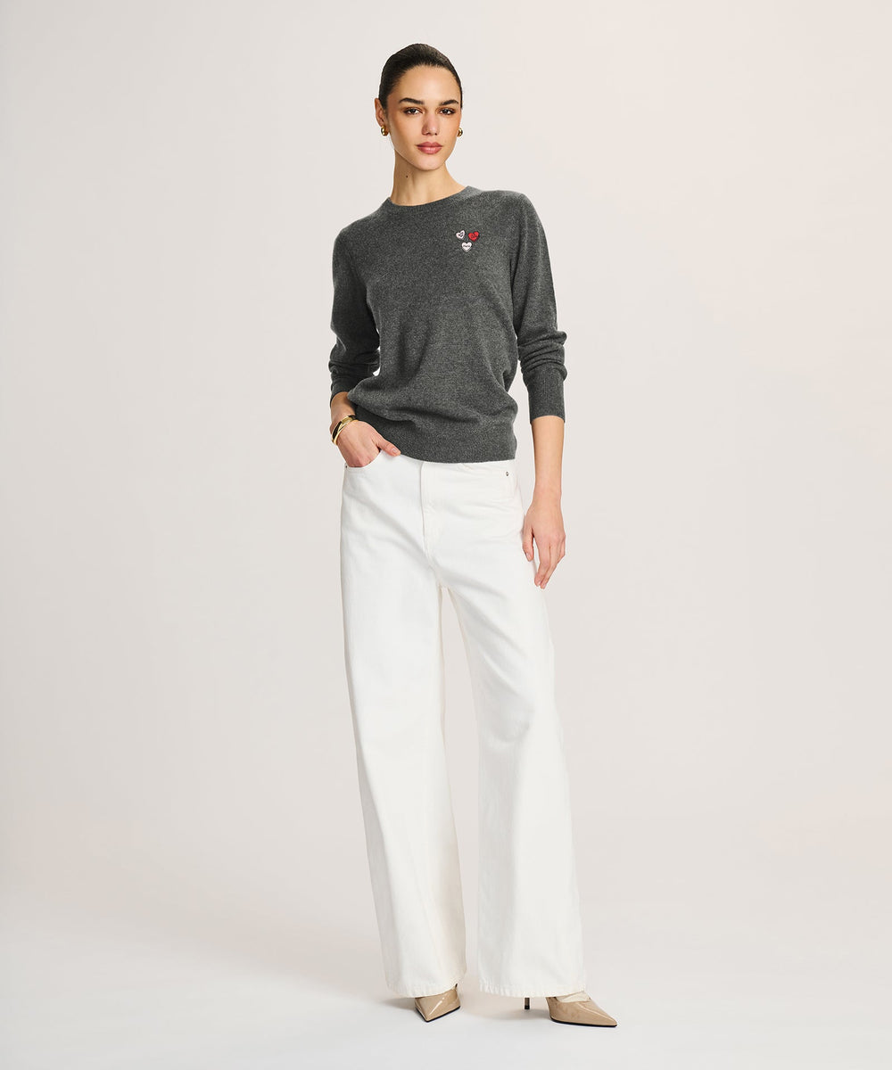 Women's Candy Hearts Cashmere Sweater – NAADAM