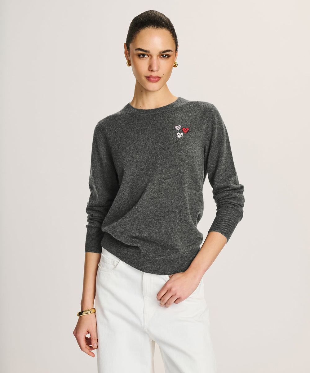Women's Candy Hearts Cashmere Sweater – NAADAM