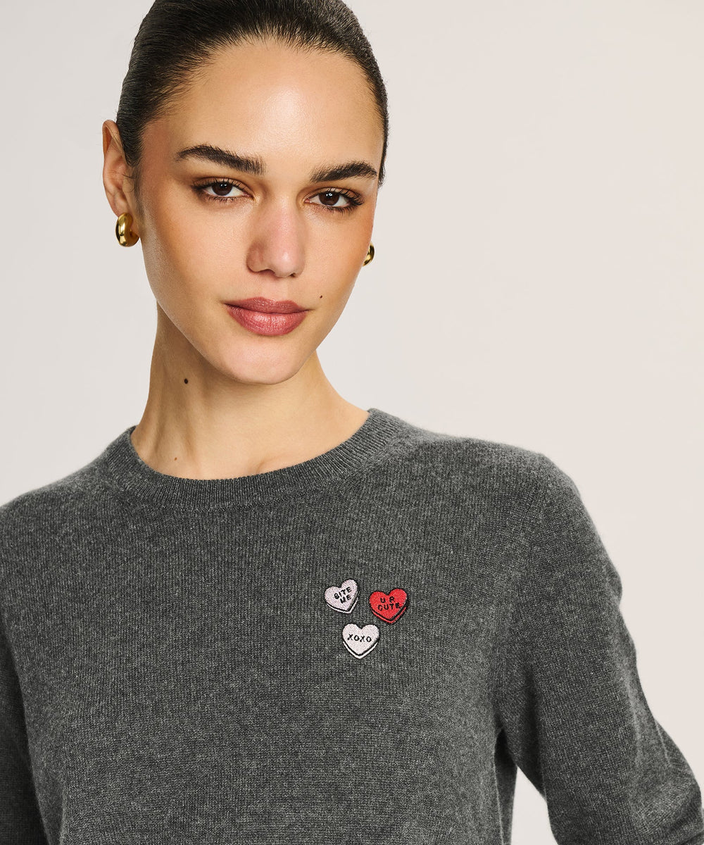 Women's Candy Hearts Cashmere Sweater – NAADAM