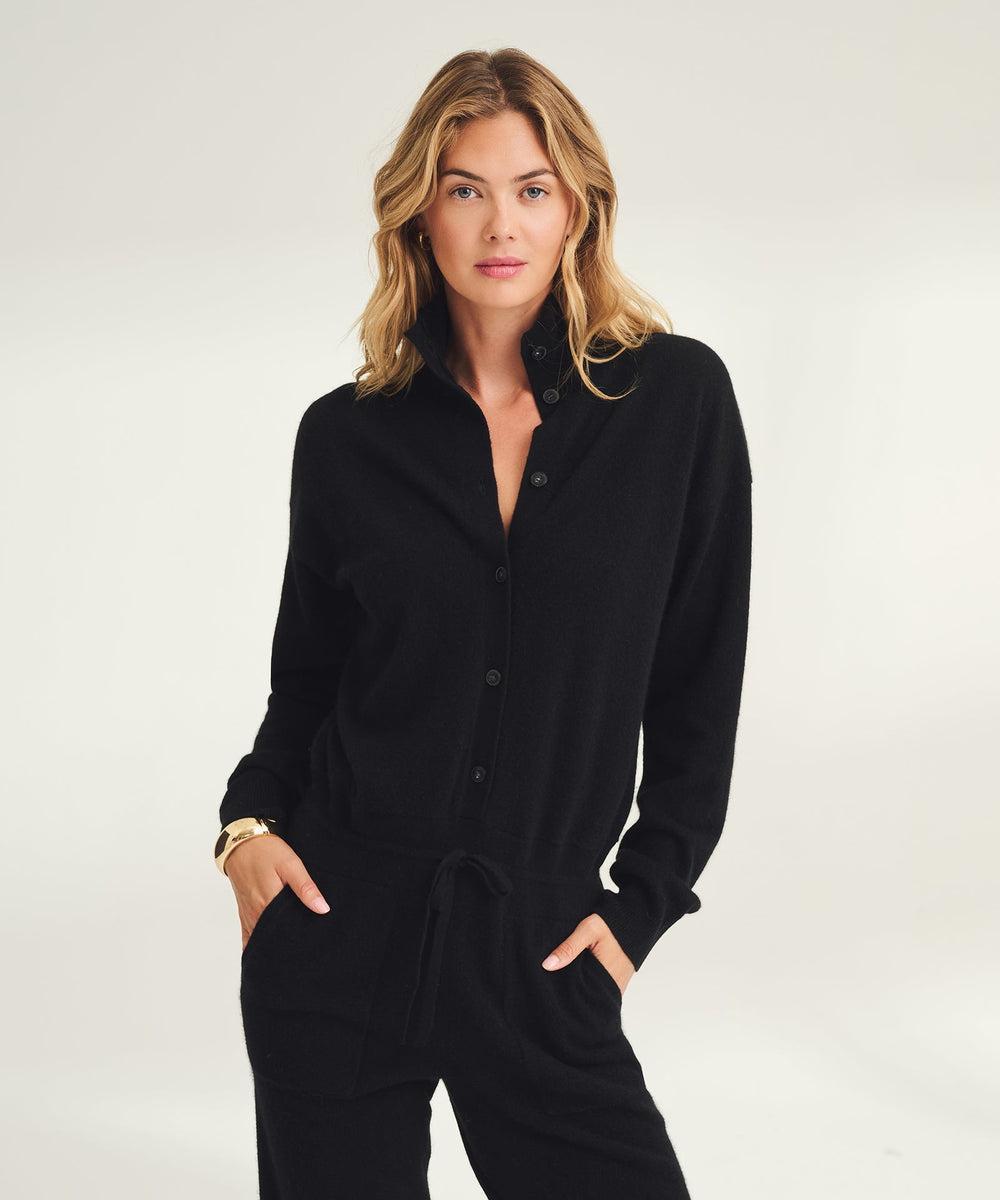 Signature Cashmere Button Down Jumpsuit – NAADAM